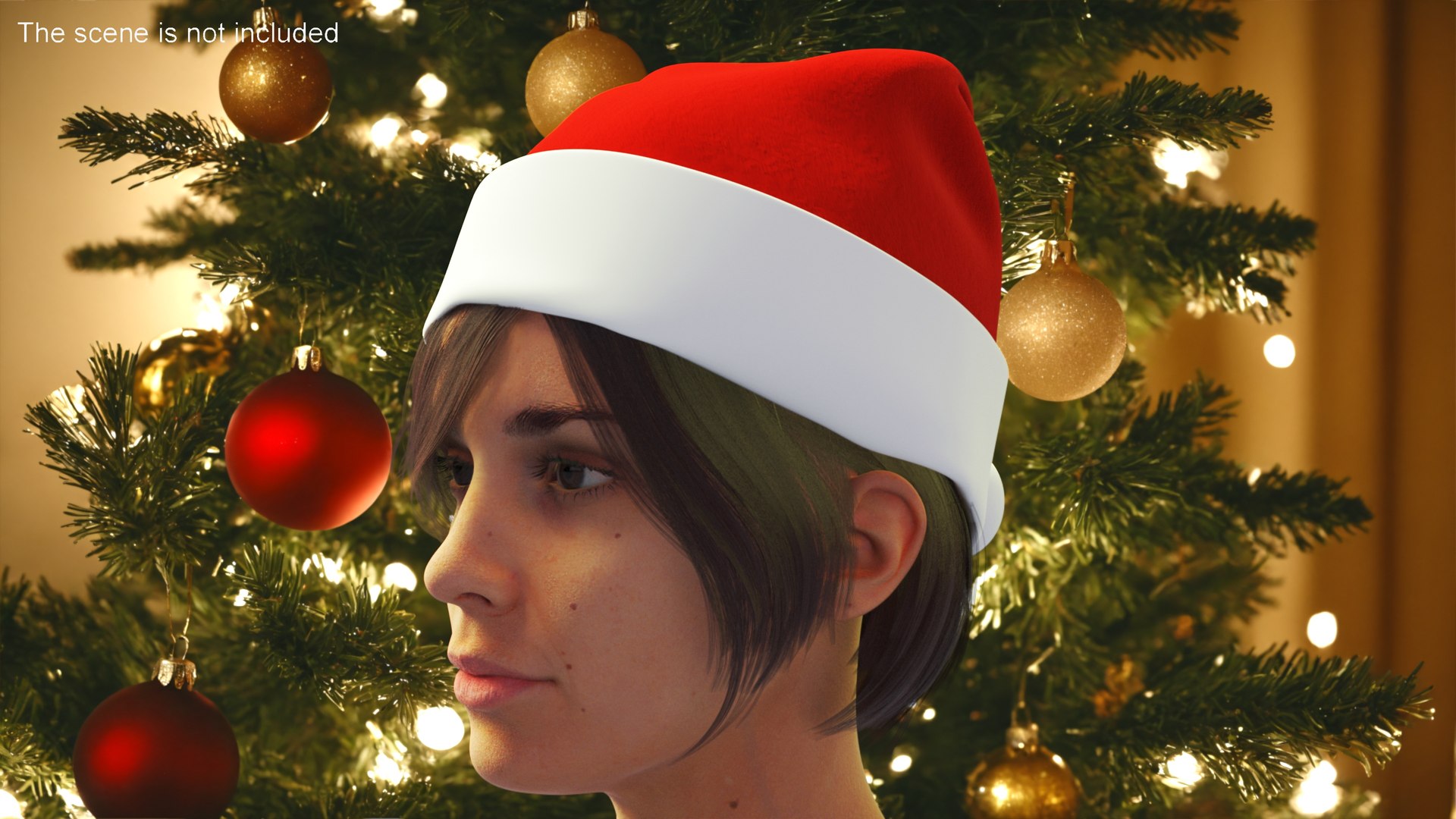 3D Christmas Santa Claus Hat Cap - TurboSquid 2161296