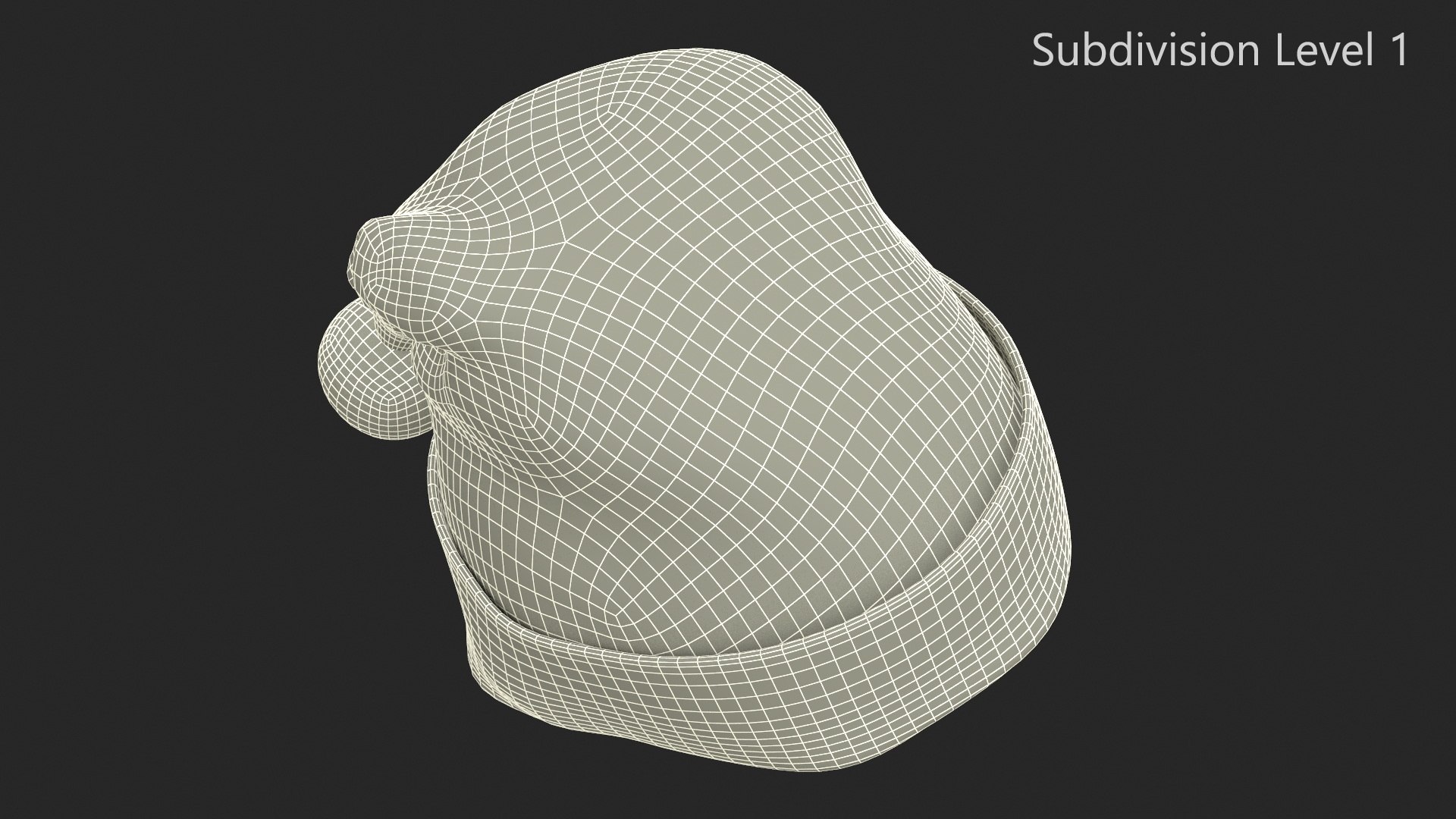 3D Christmas Santa Claus Hat Cap - TurboSquid 2161296