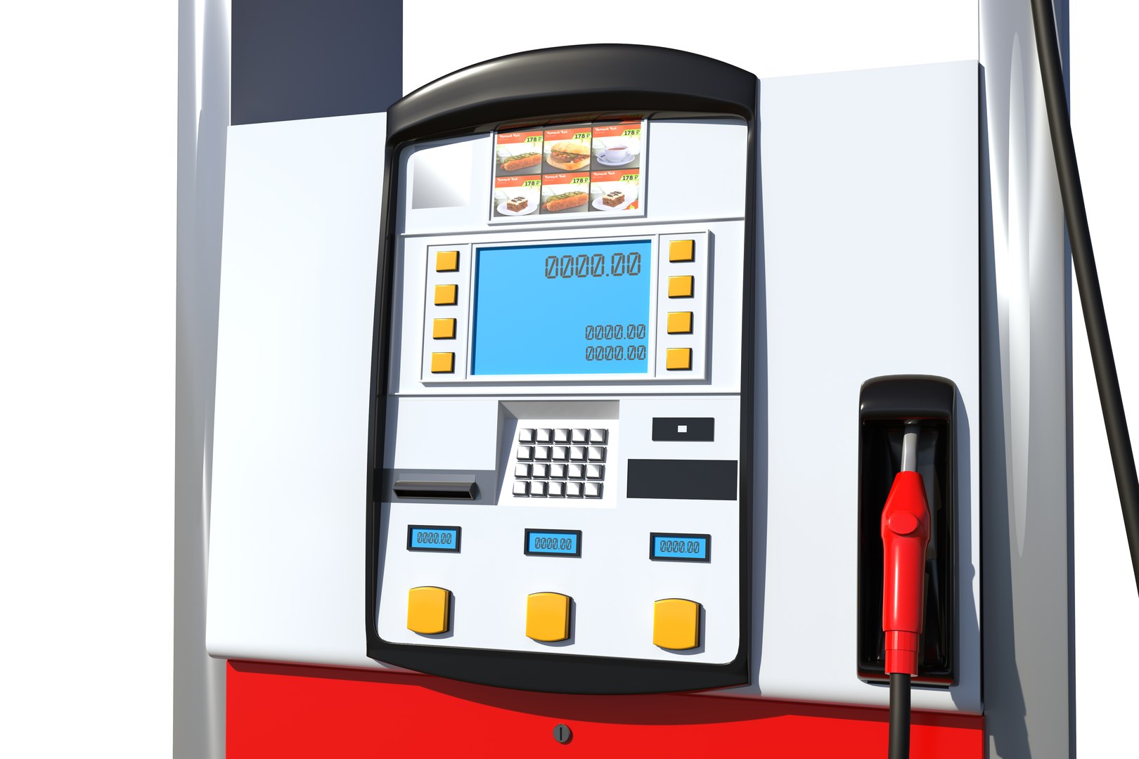 Gas Fuel Pump 3D Model - TurboSquid 1595602