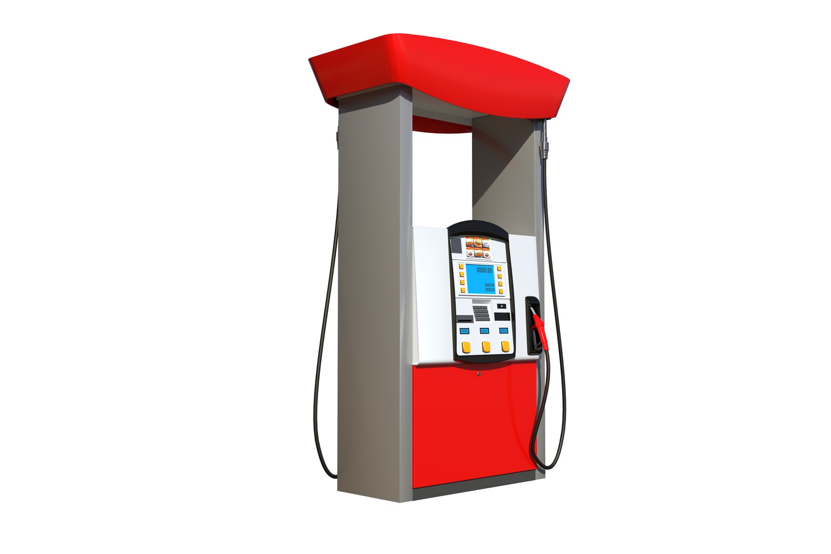 Gas Fuel Pump 3D Model - TurboSquid 1595602