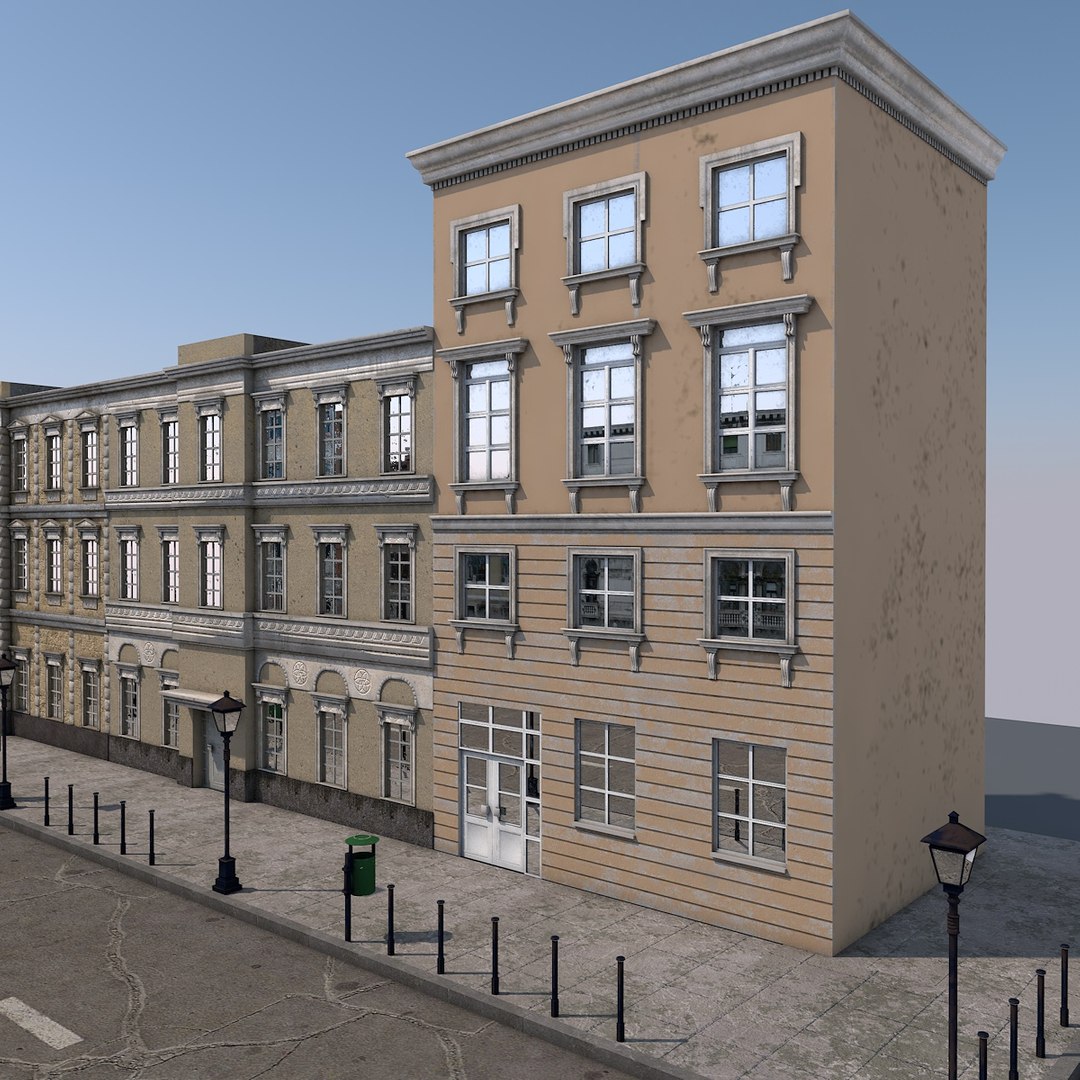 3D Street Scene Model - TurboSquid 1280228