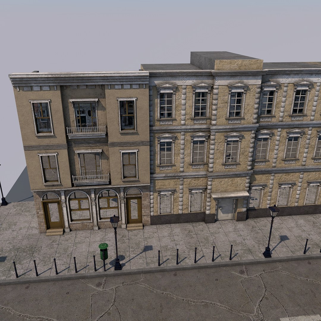 3D Street Scene Model - TurboSquid 1280228