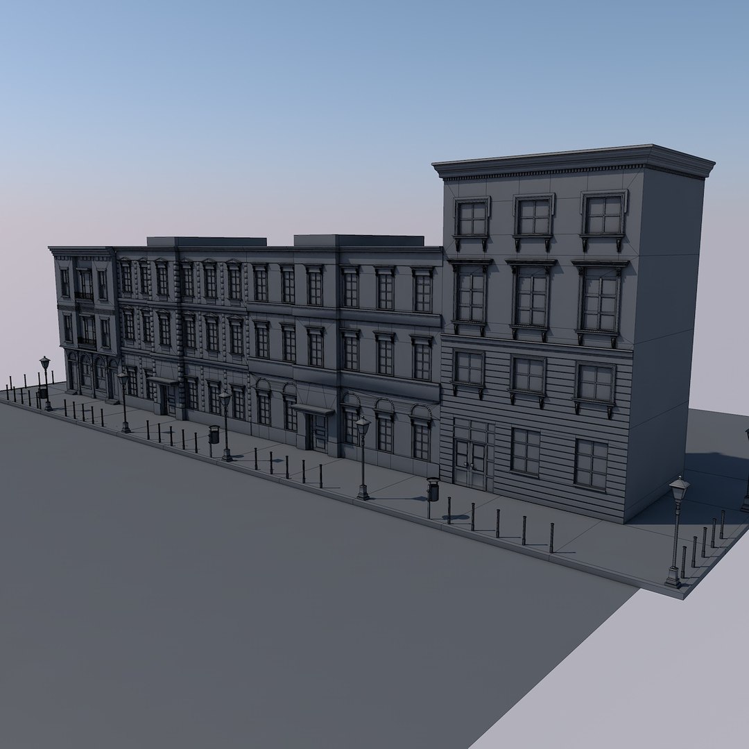 3D Street Scene Model - TurboSquid 1280228