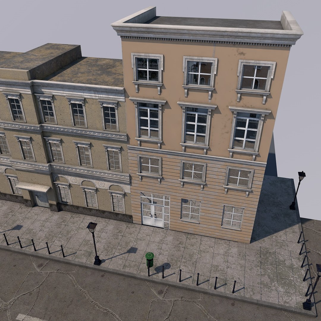 3D Street Scene Model - TurboSquid 1280228