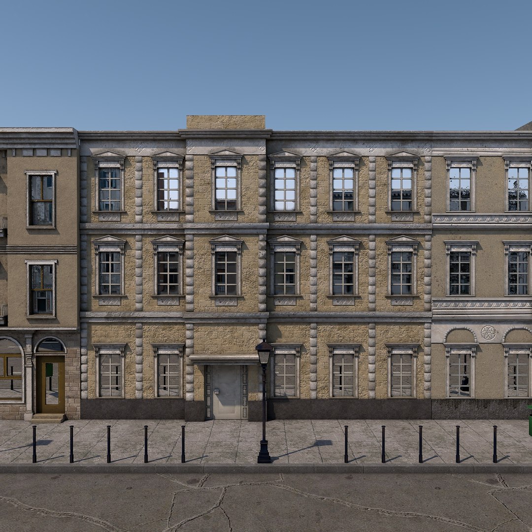 3D Street Scene Model - TurboSquid 1280228