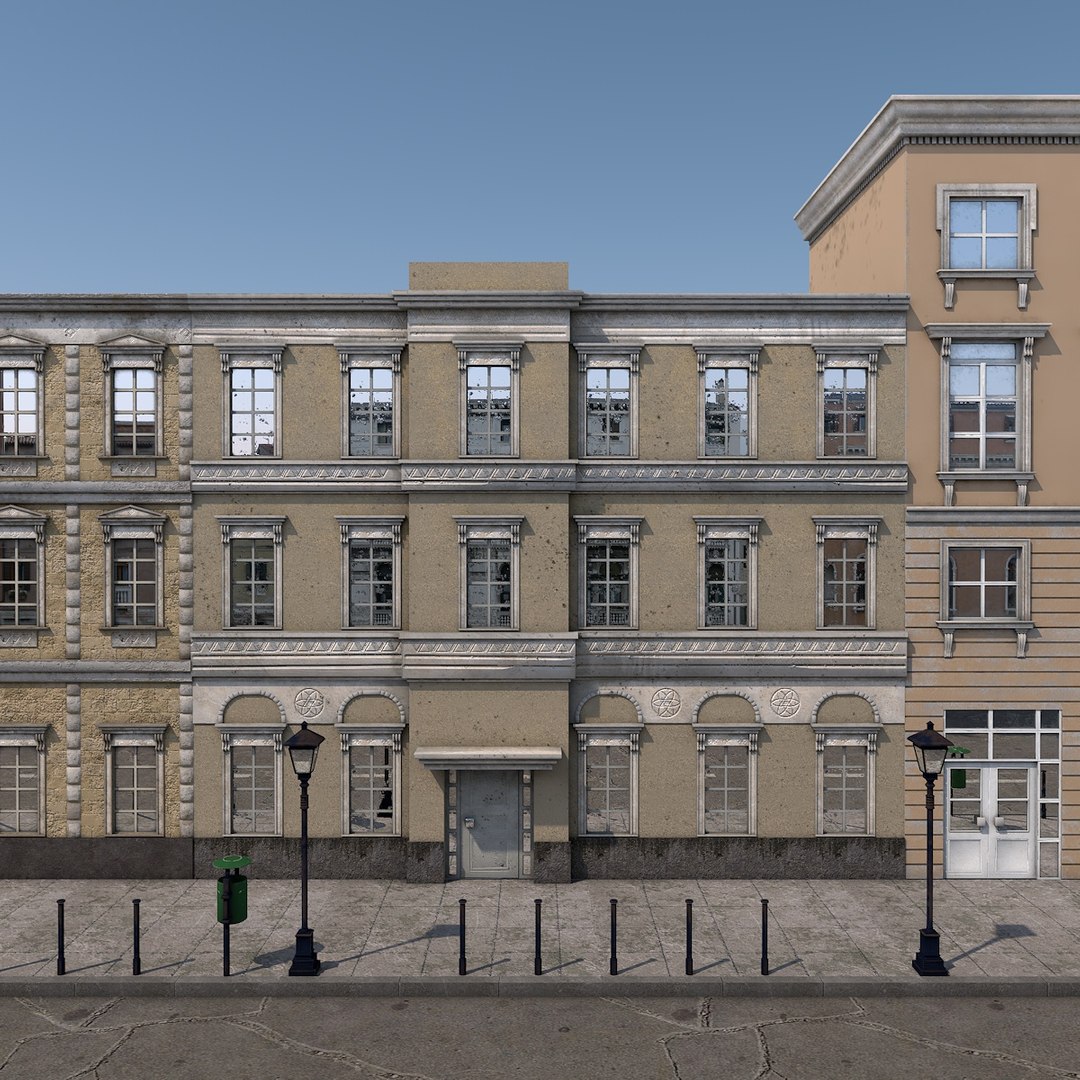 3D Street Scene Model - TurboSquid 1280228