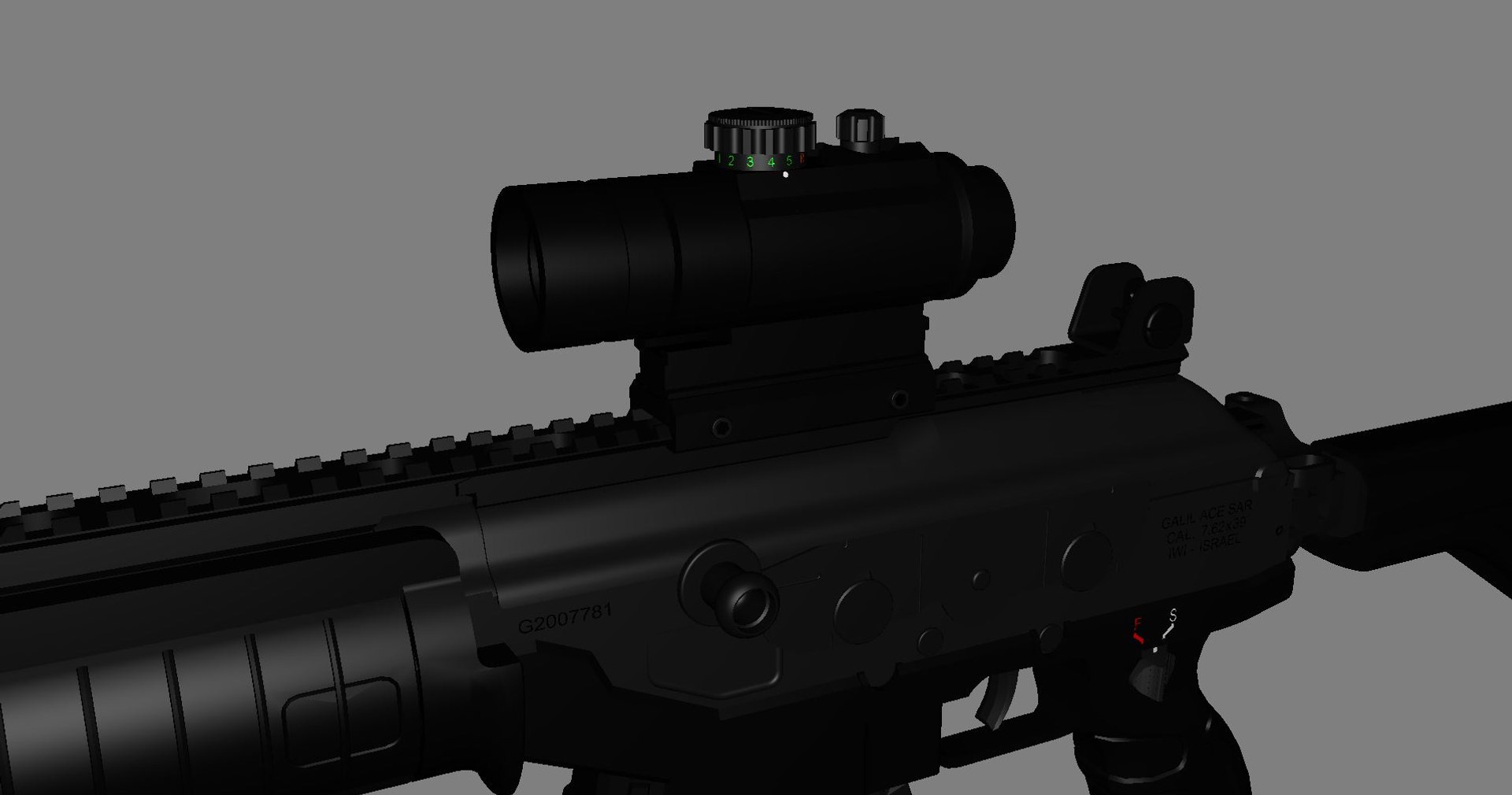 3D Model IWI Galil Ace Assault Rifle With Silencer - TurboSquid 1887517