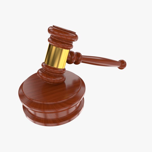 3d model gavel wood collada