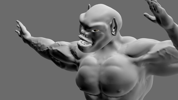 free mutant monster 3d model