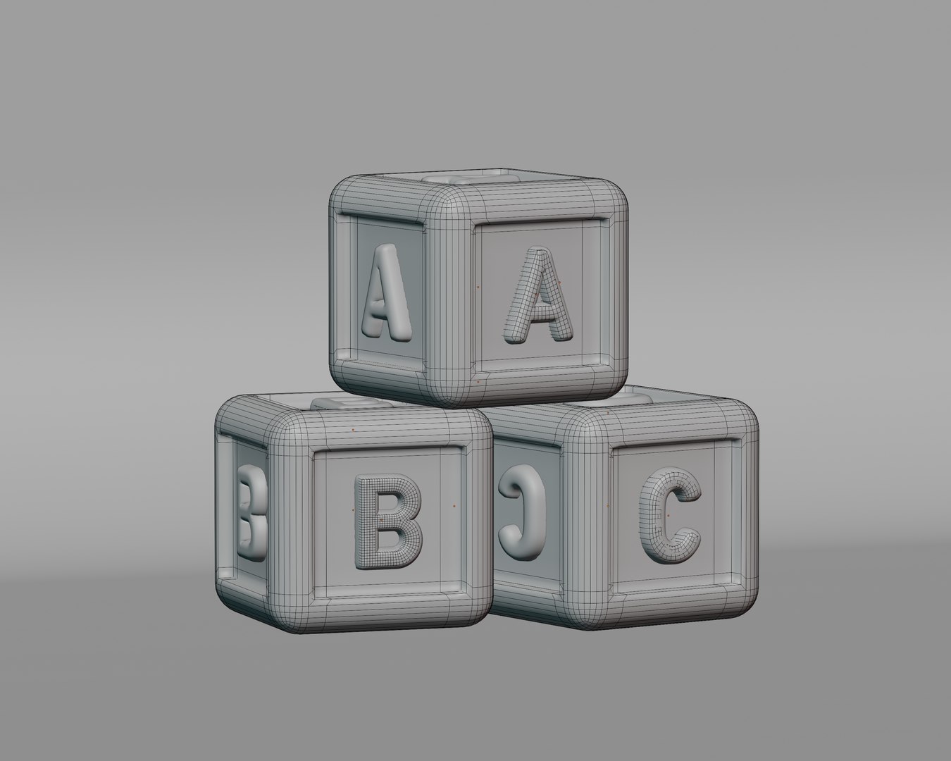 3D ABC Alphabet Blocks - TurboSquid 2492369