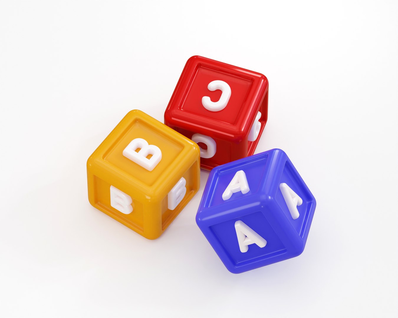 3D ABC Alphabet Blocks - TurboSquid 2492369
