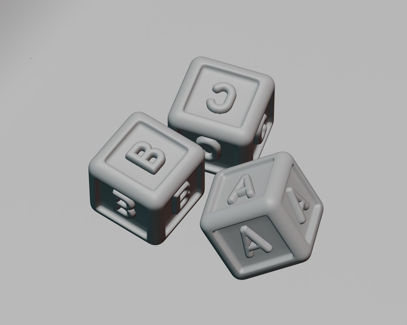 3D ABC Alphabet Blocks - TurboSquid 2492369