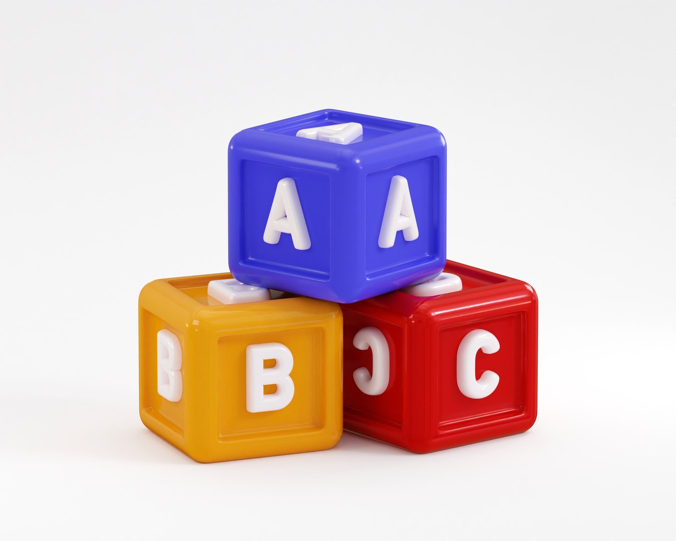 3D ABC Alphabet Blocks - TurboSquid 2492369