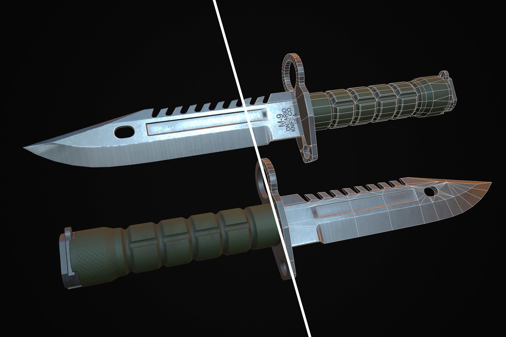 Baioneta M9 Modelo 3D - TurboSquid 1818342