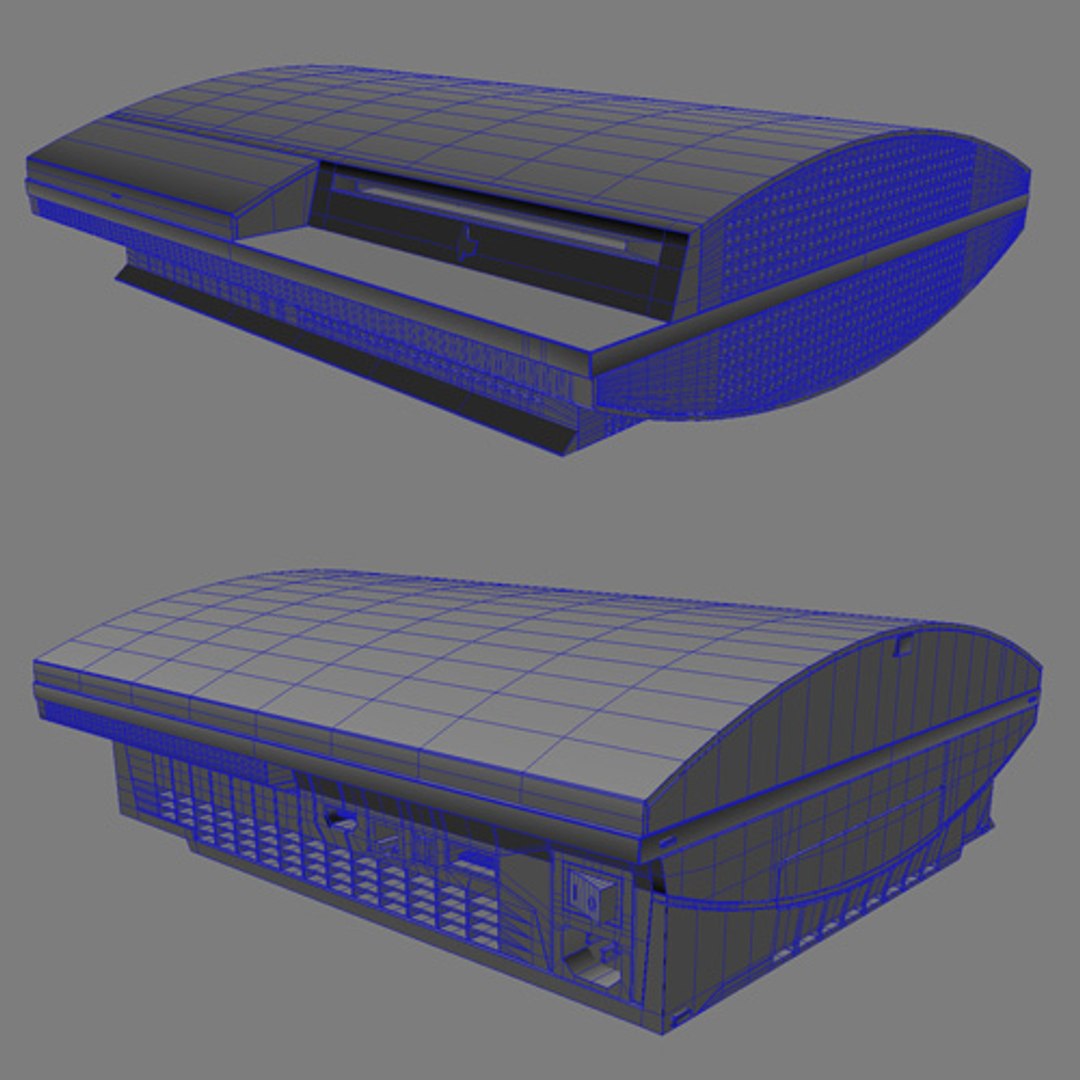 2007 Sony Playstation 3 3d Model