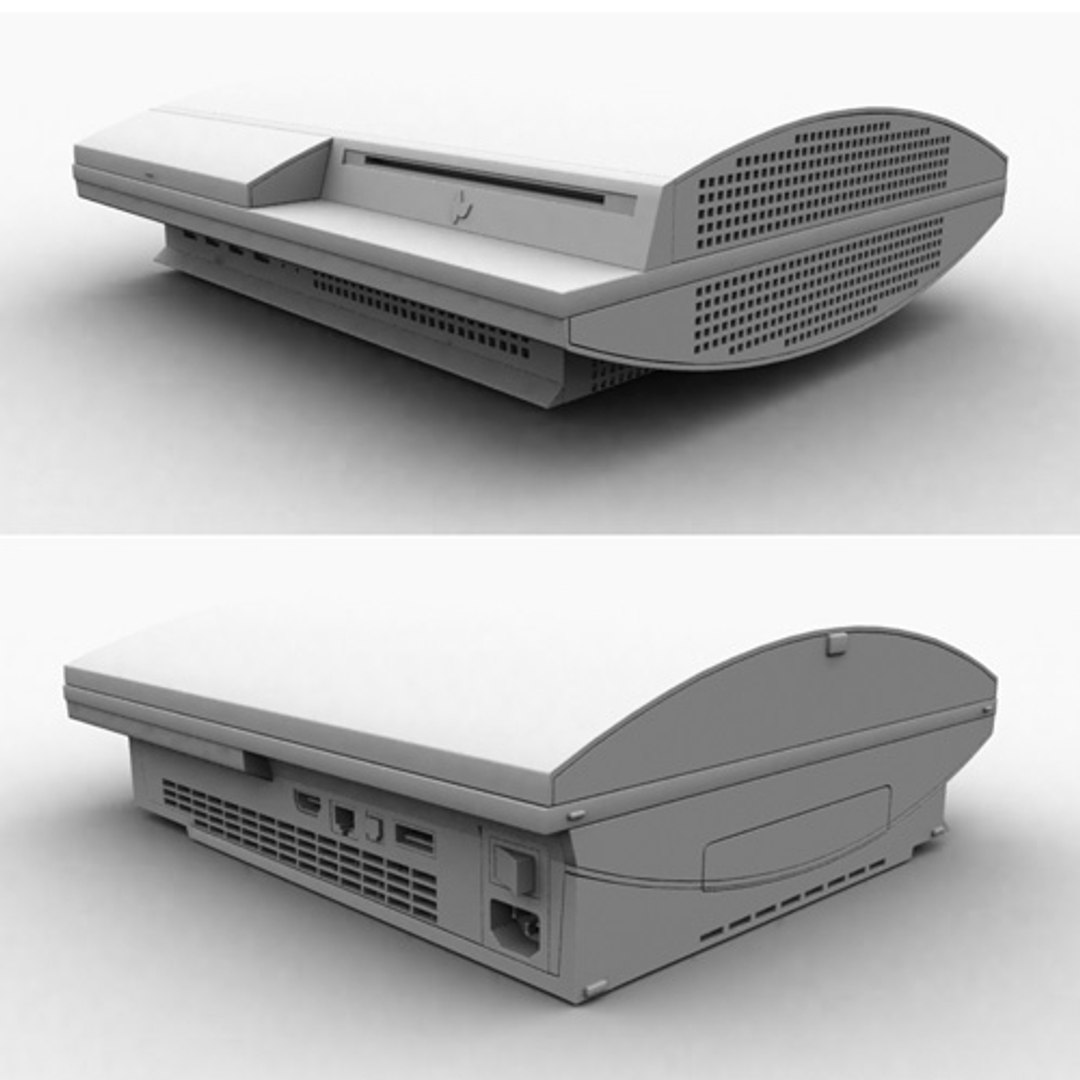 2007 Sony Playstation 3 3d Model