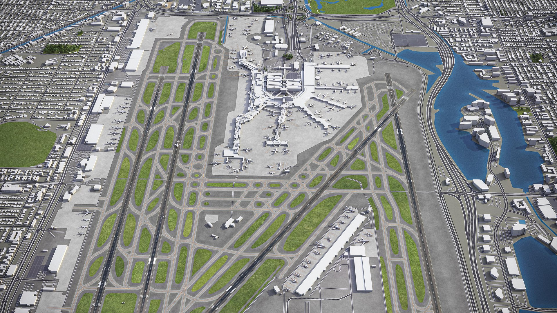 3D Model Miami International Airport Mia - TurboSquid 1486867
