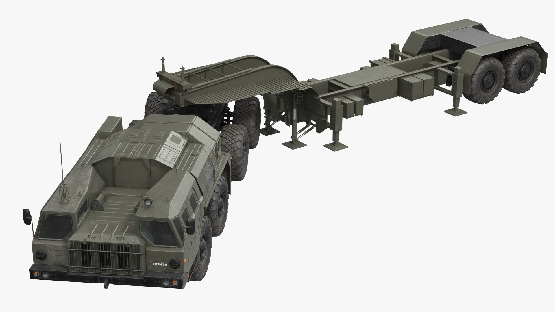 Maz 7410 semi trailer 3D - TurboSquid 1650709