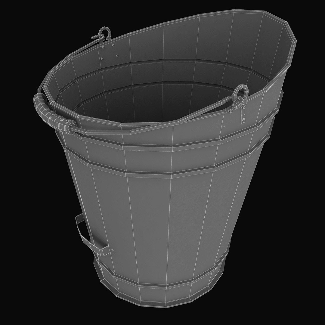 3d Bucket Modeled