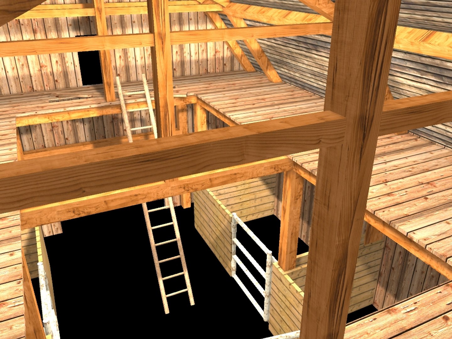 3d Hay Barn