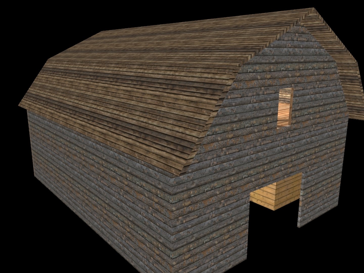 3d Hay Barn