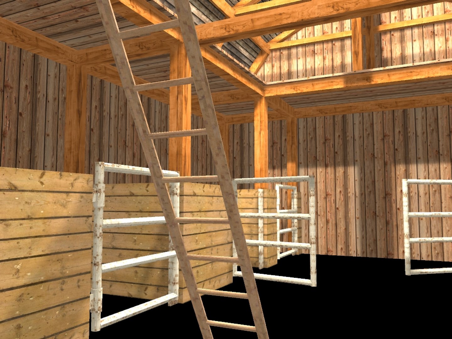 3d Hay Barn