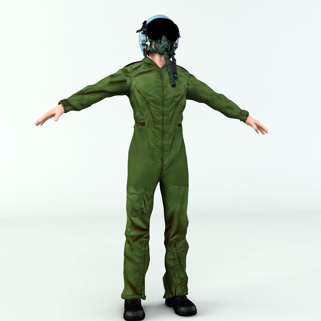 3D Jet Fighter Pilot - TurboSquid 1420843