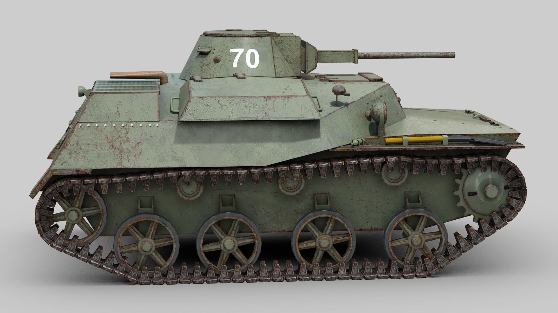 3D Model T30 Light Tank - TurboSquid 1964565