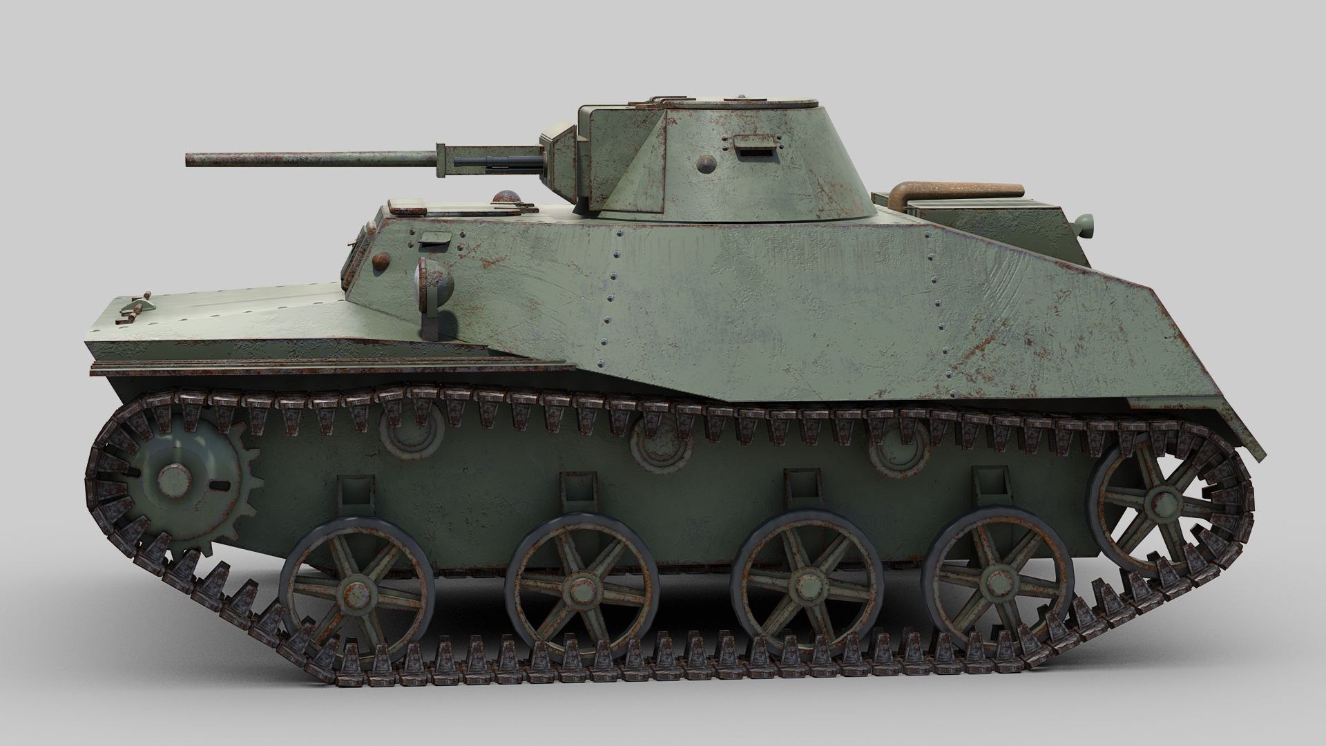 3D Model T30 Light Tank - TurboSquid 1964565