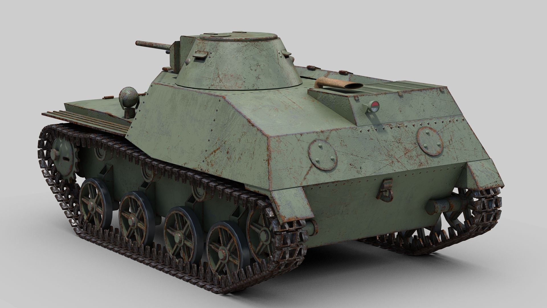 3D Model T30 Light Tank - TurboSquid 1964565