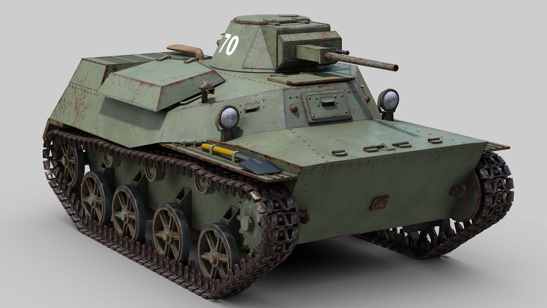 3D Model T30 Light Tank - TurboSquid 1964565