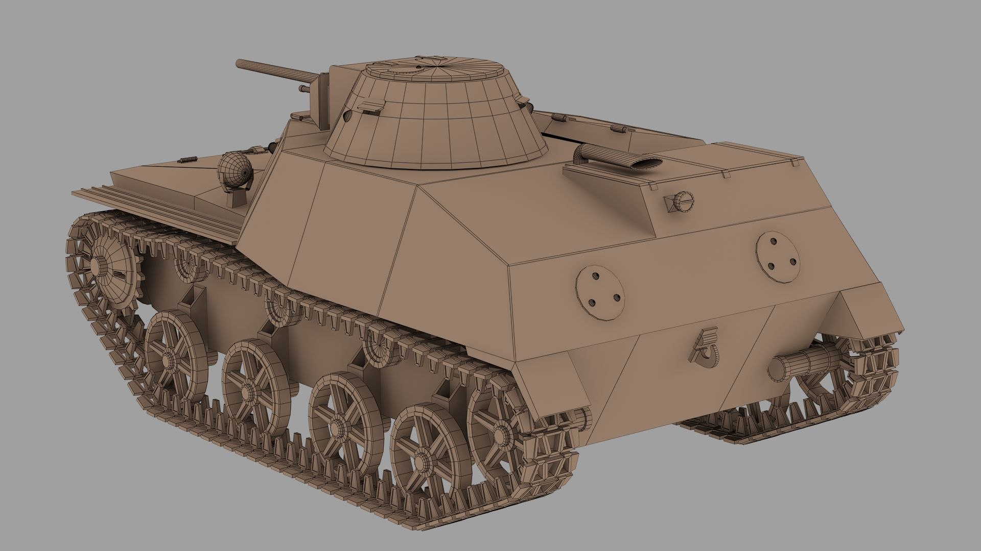 3D Model T30 Light Tank - TurboSquid 1964565