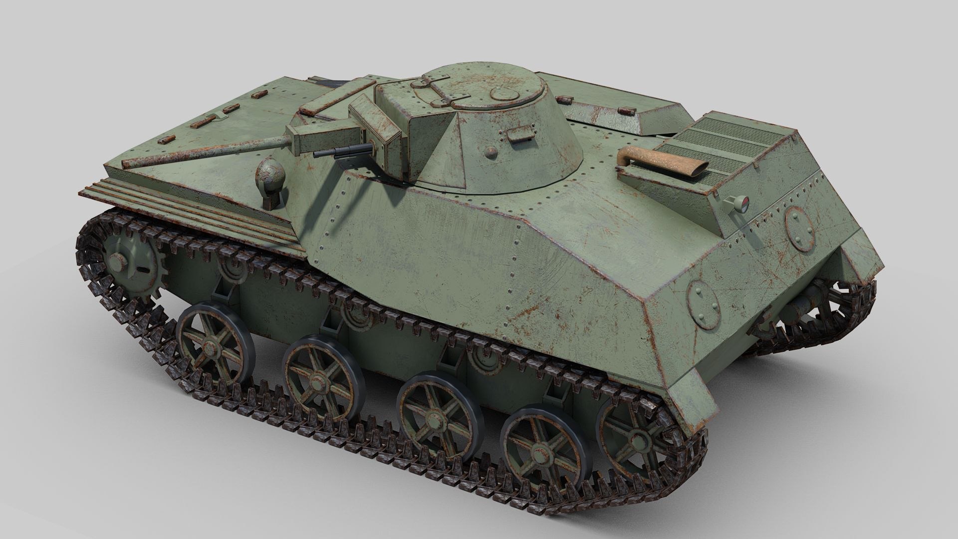 3D Model T30 Light Tank - TurboSquid 1964565