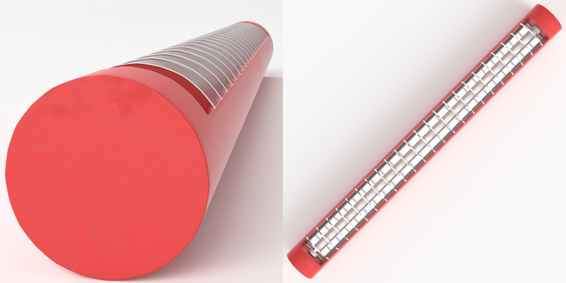 3d 3ds Neon Ceiling Lamp 1