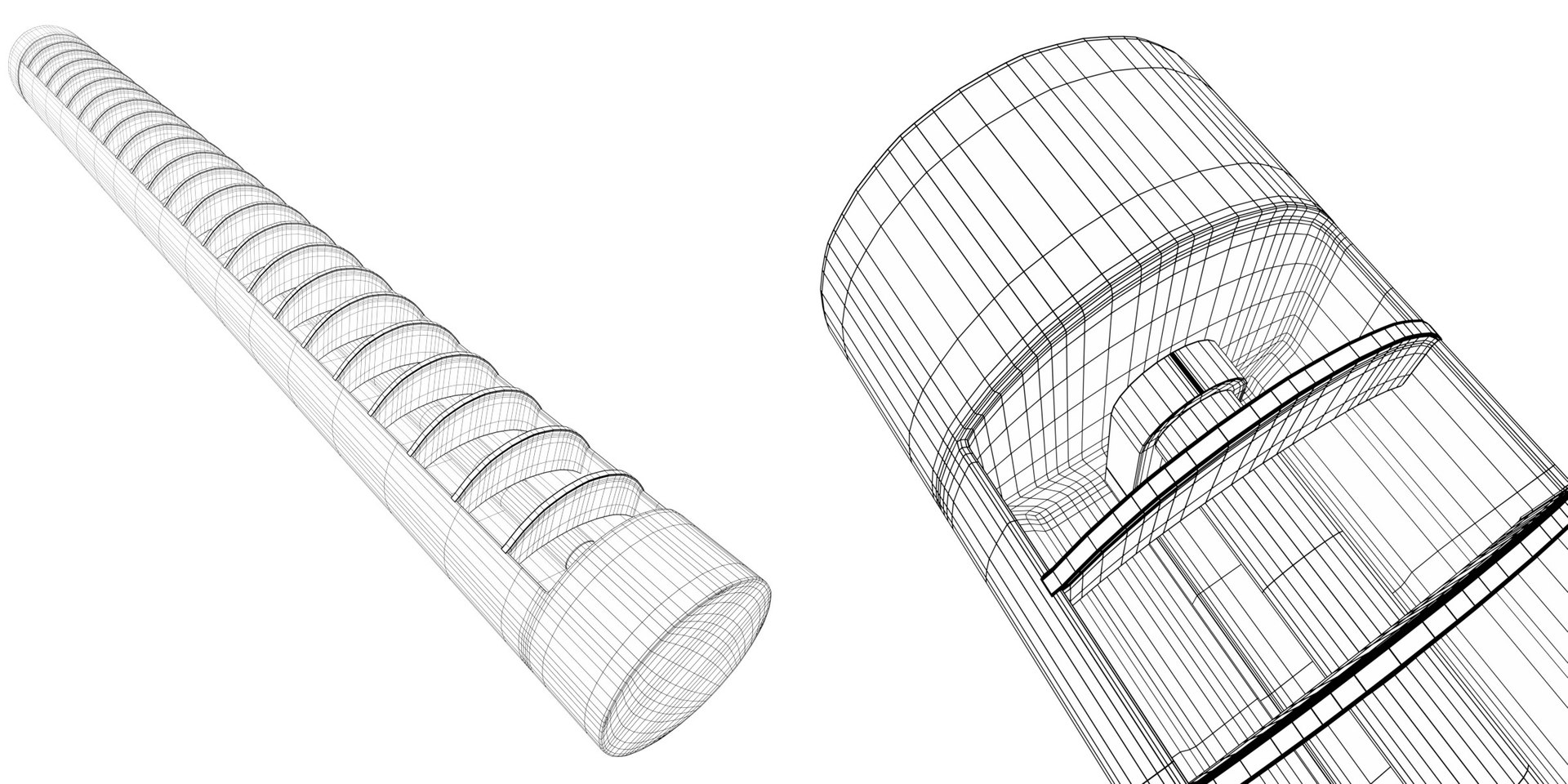 3d 3ds Neon Ceiling Lamp 1