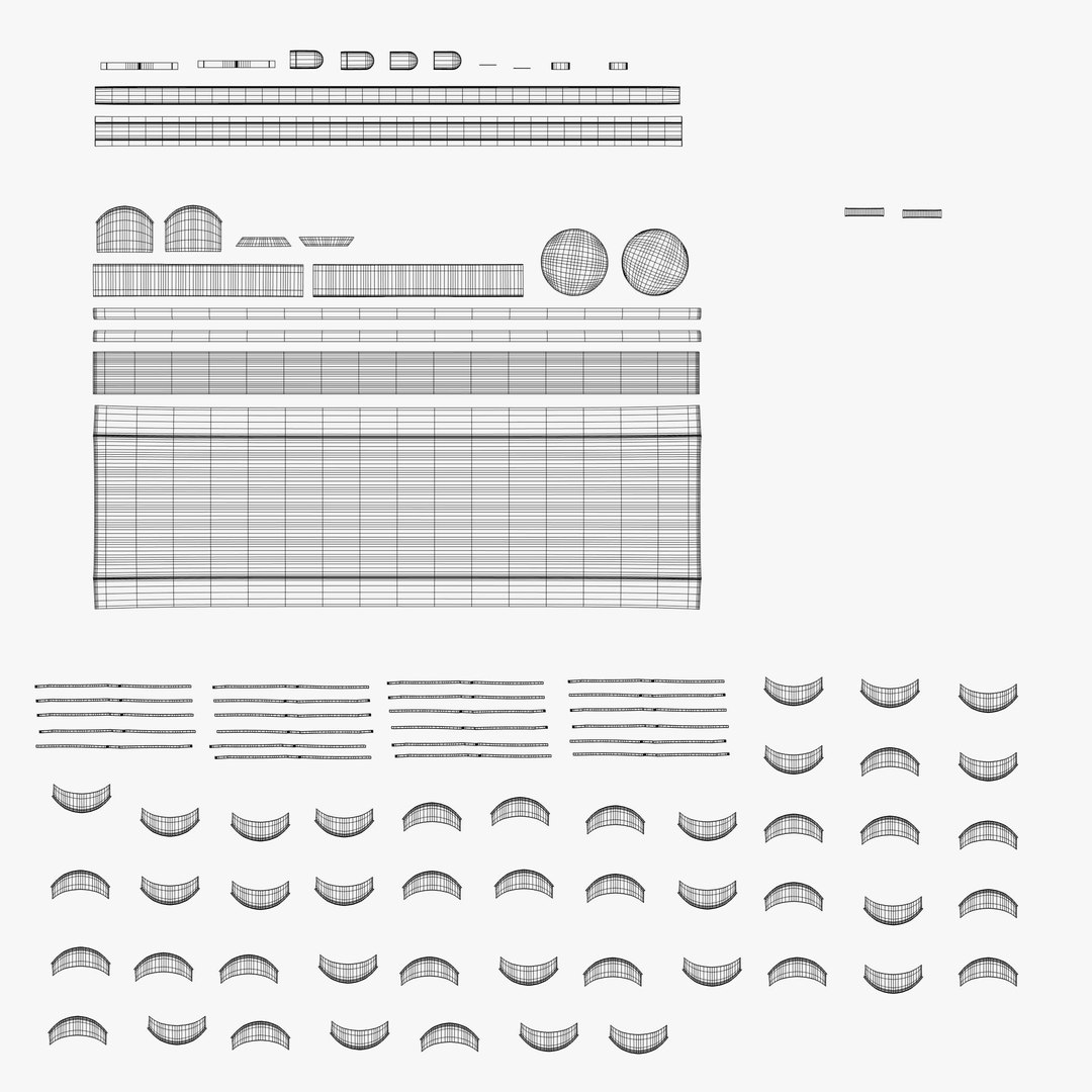 3d 3ds Neon Ceiling Lamp 1