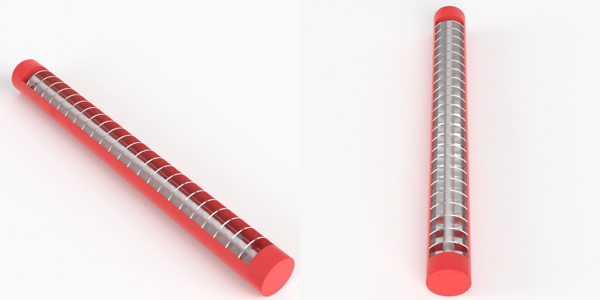 3d 3ds Neon Ceiling Lamp 1