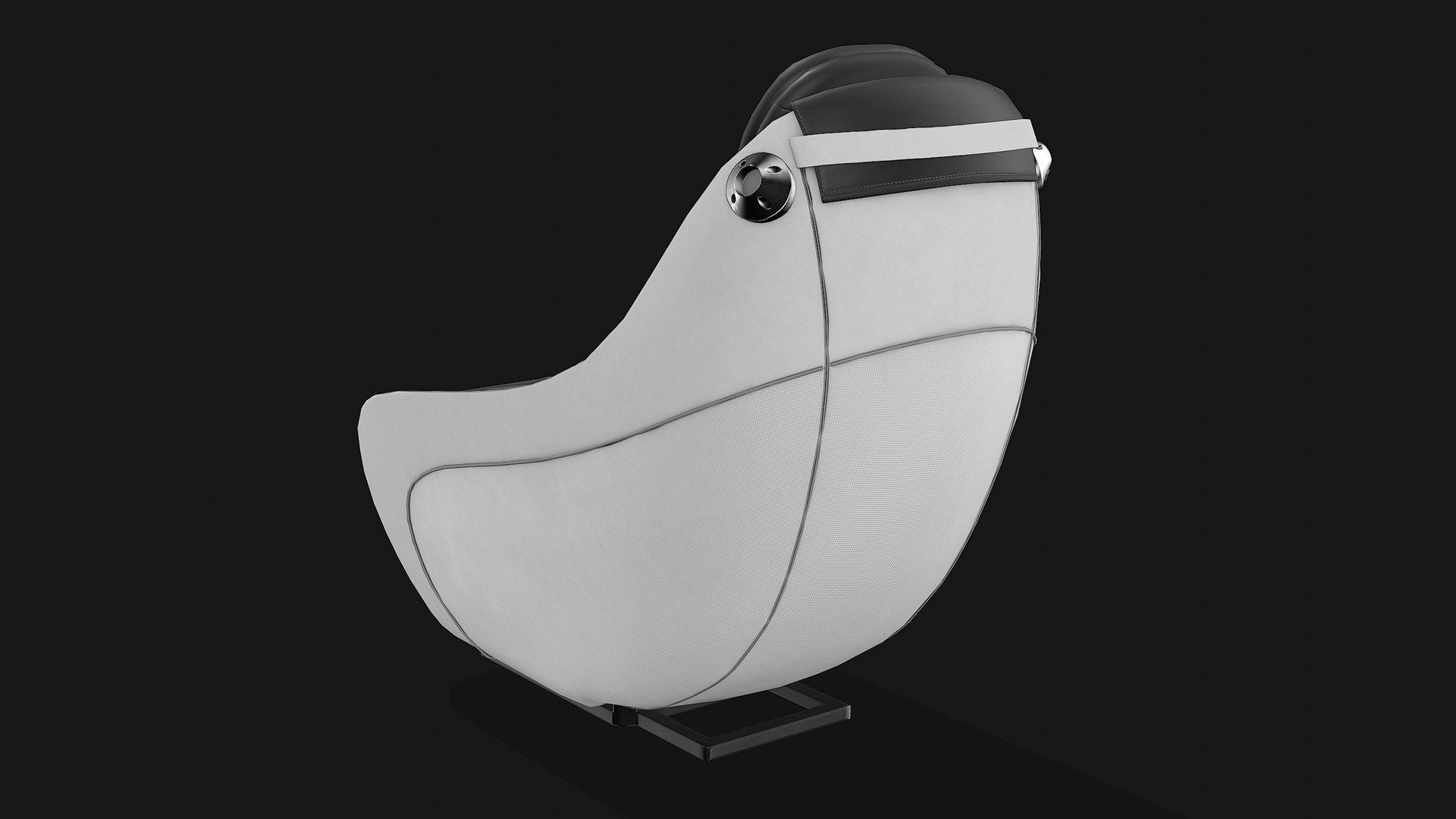 Synca CirC Compact Massage Chair - Black Model - TurboSquid 2254508