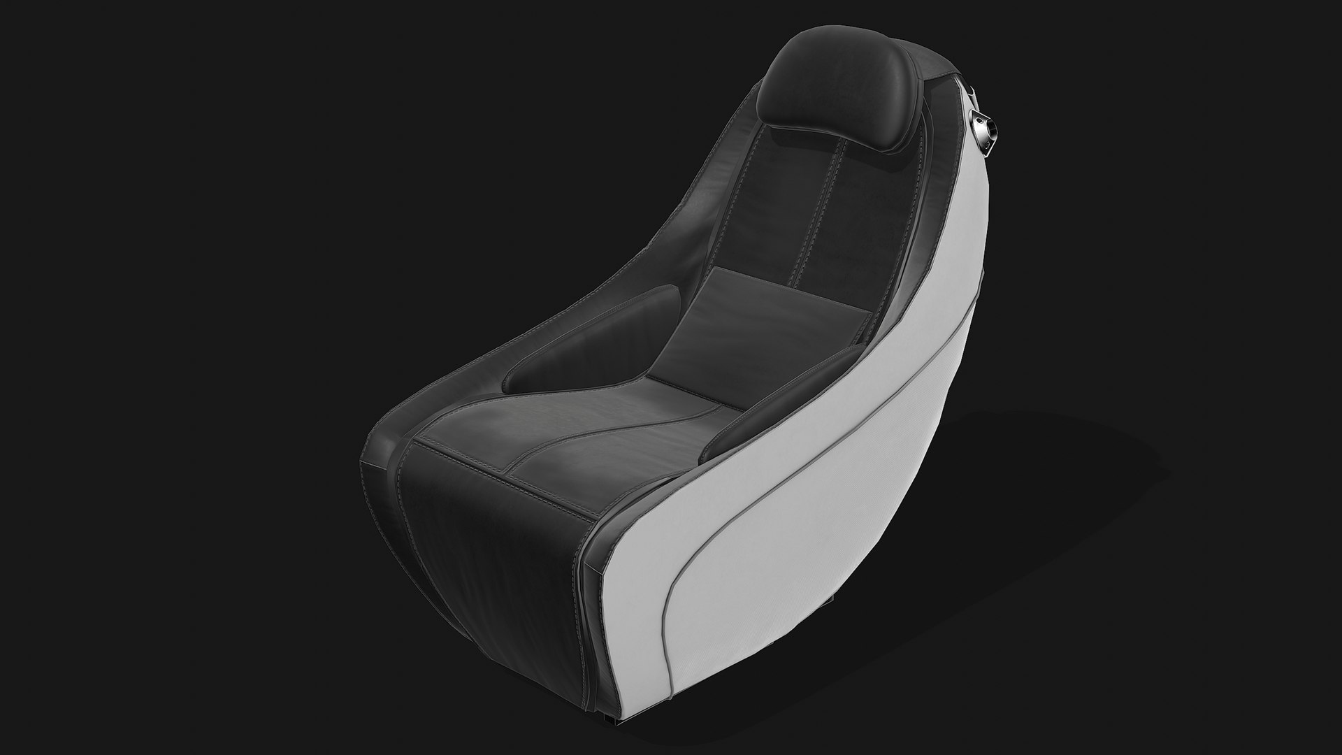 Synca CirC Compact Massage Chair - Black Model - TurboSquid 2254508