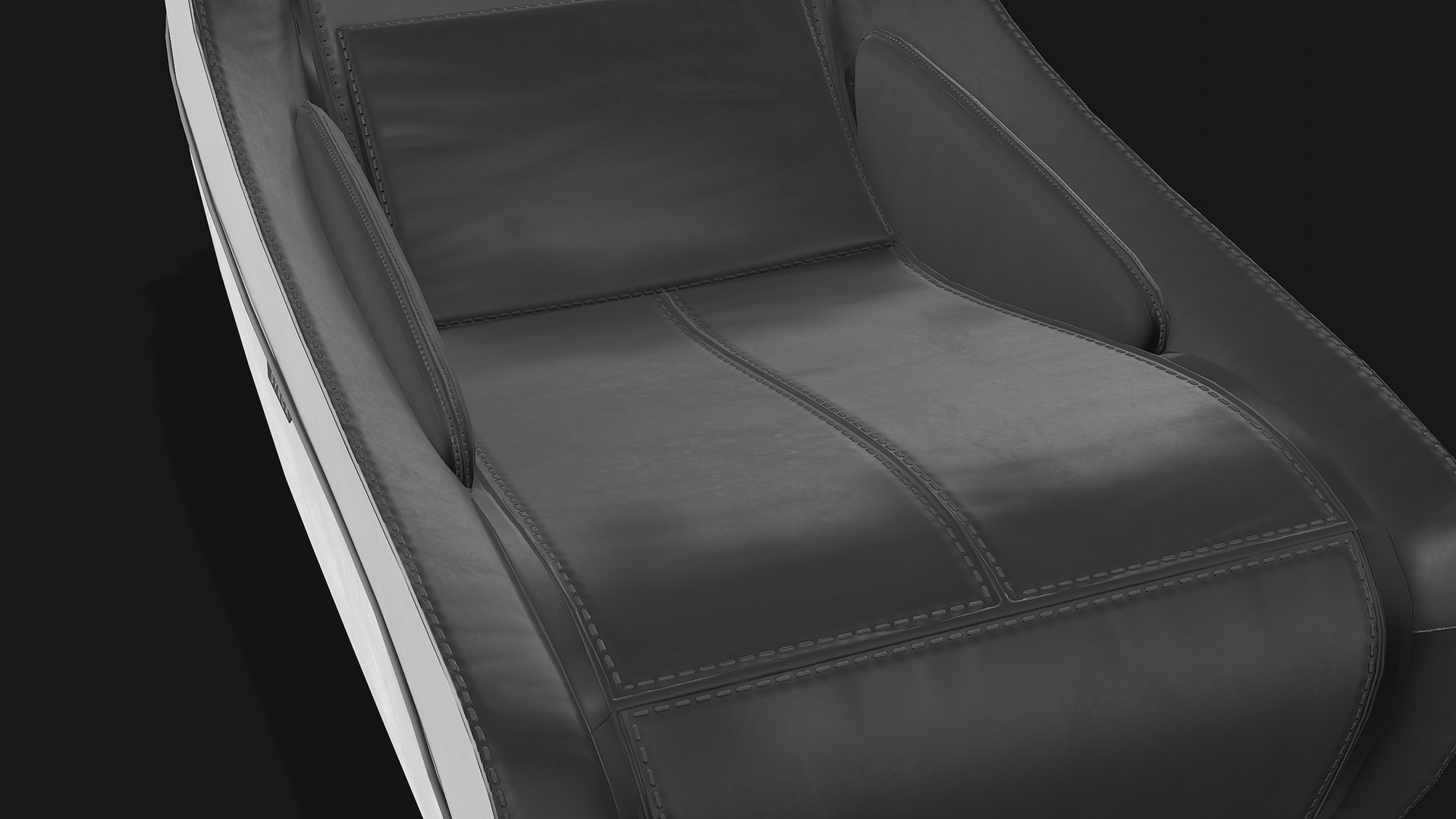 Synca CirC Compact Massage Chair - Black Model - TurboSquid 2254508