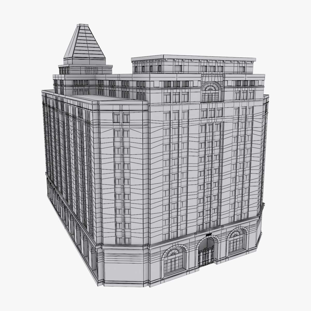 peace hotel 3d model