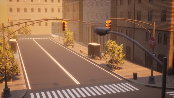 modèle 3D de Manhattan - Ville modulaire - Unreal Engine UE4 ...