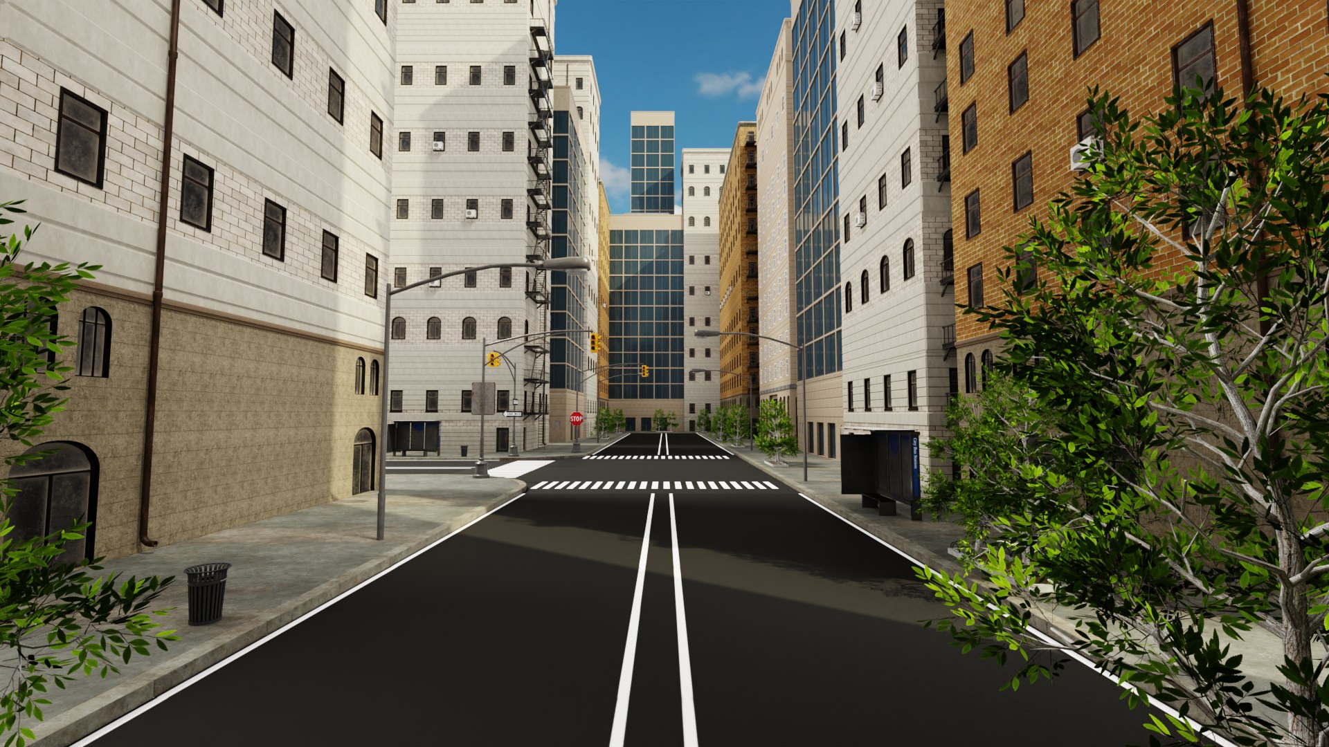 Manhattan - Modular City - Unreal Engine UE4 3D model - TurboSquid 1728263