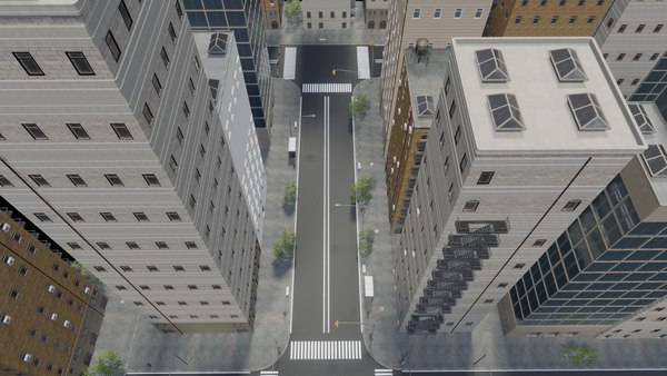 Manhattan - Modular City - Unreal Engine UE4 3D model - TurboSquid 1728263