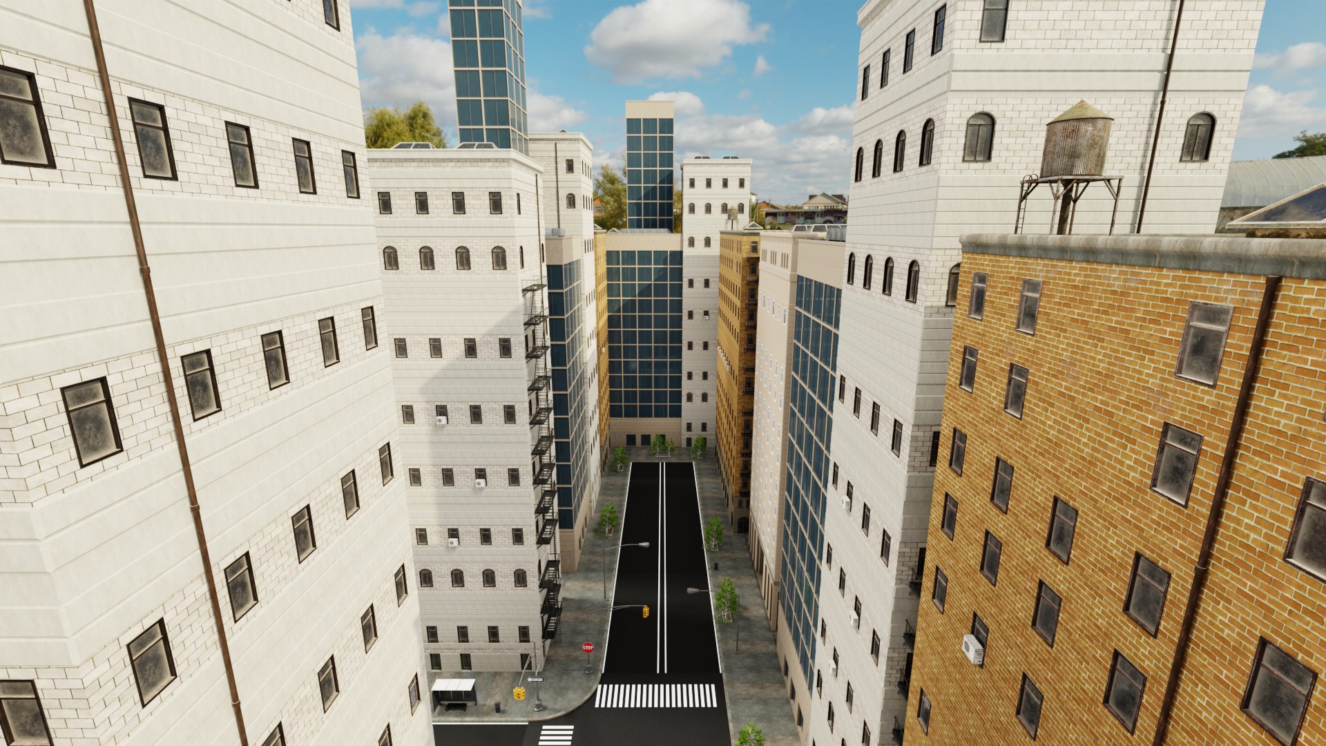 Manhattan - Modular City - Unreal Engine UE4 3D model - TurboSquid 1728263