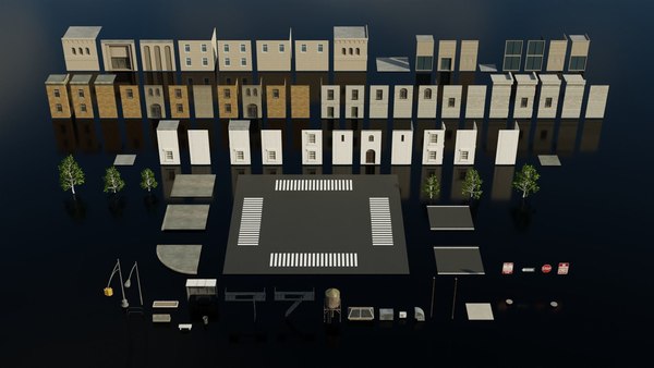 Manhattan - Modular City - Unreal Engine UE4 3D model - TurboSquid 1728263