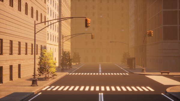 modèle 3D de Manhattan - Ville modulaire - Unreal Engine UE4 ...