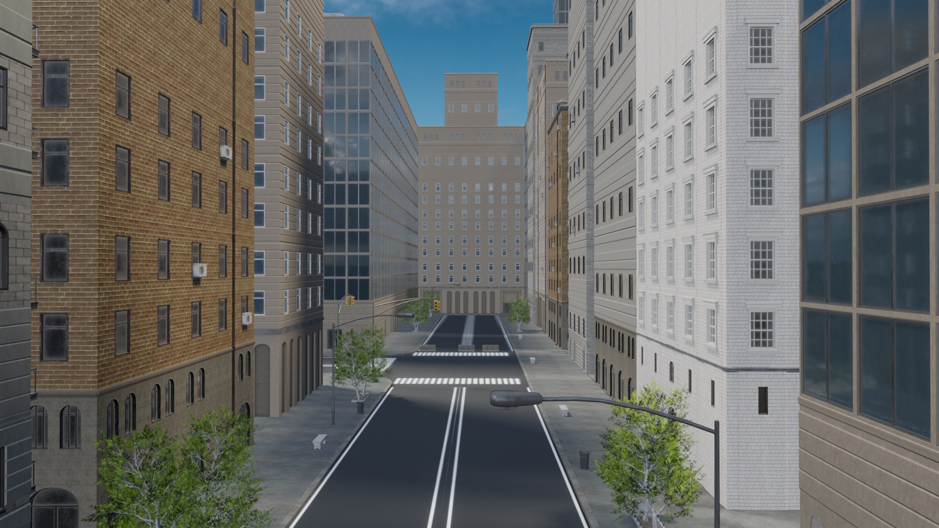 Manhattan - Modular City - Unreal Engine UE4 3D model - TurboSquid 1728263