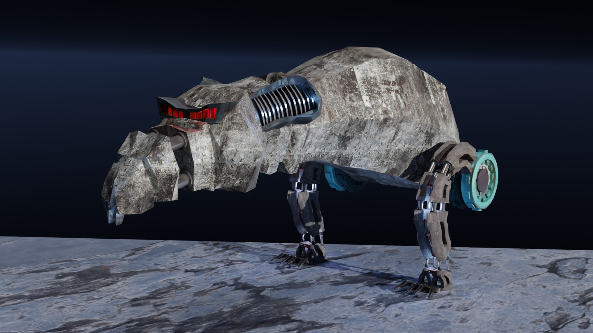 Sci-fi Mechanical Rat Model - TurboSquid 1995509