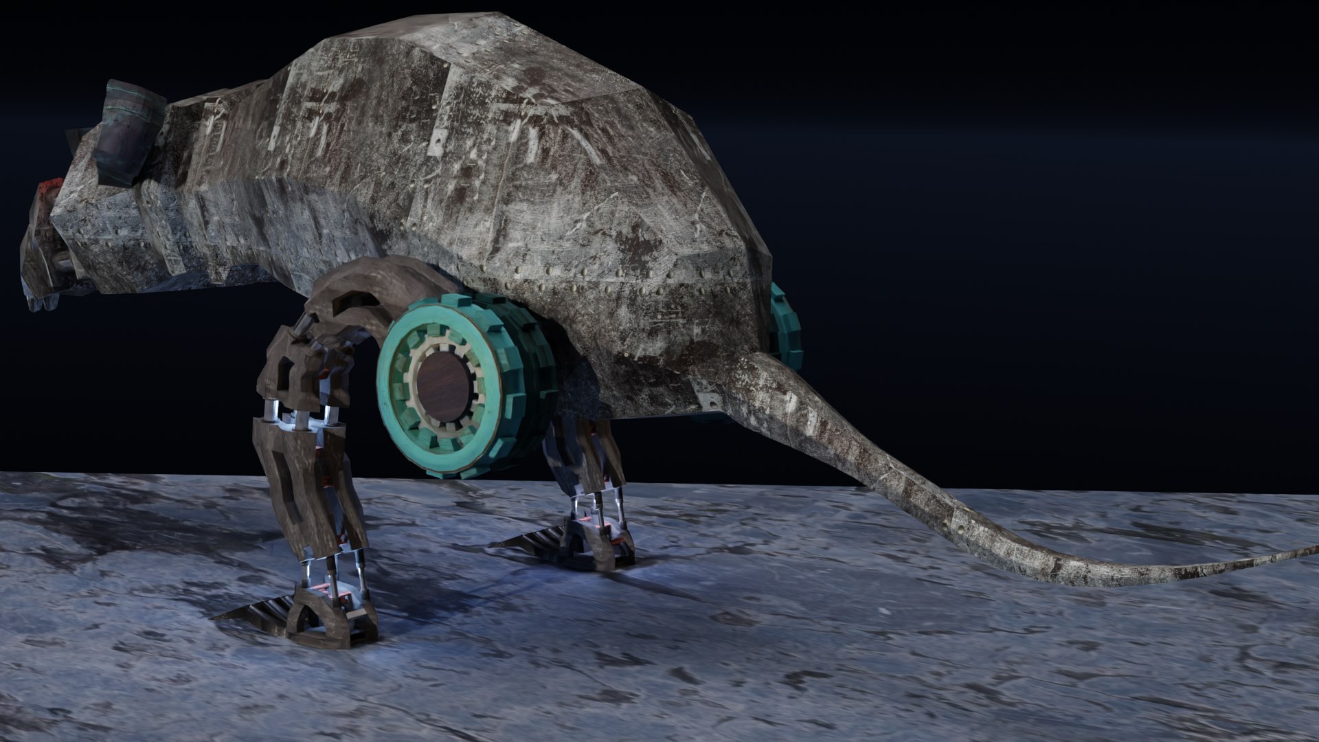 Sci-fi Mechanical Rat Model - TurboSquid 1995509